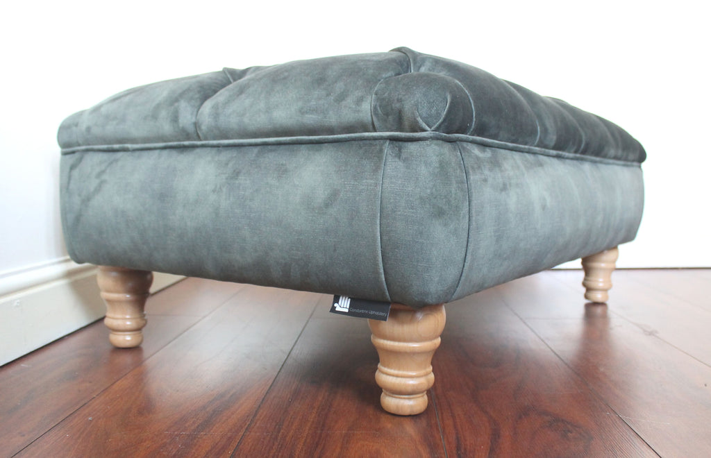 Small chesterfield footstool/ Footstool made to order