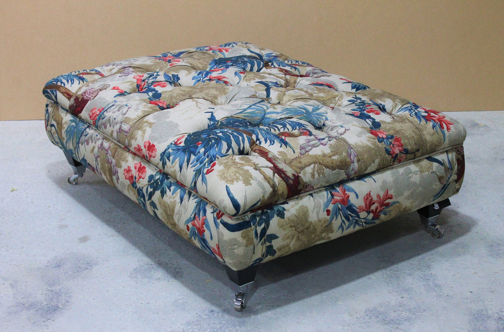 Patterned Footstool